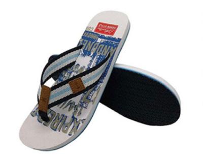 China Pantoffel van de Menseneva flip flop slippers TPR Combo van druk de Openluchtsporten Te koop