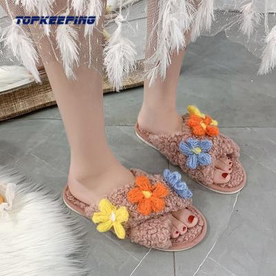 Cina pantofola molle di progettazione della pelliccia del Faux della donna 1D0017 in vendita