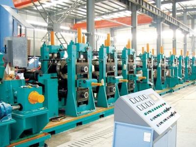中国 H.F. Straight Welded Direct Square Rectangular MS Pipe Making Machine 販売のため