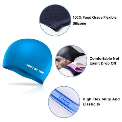 Cina Colore giallo arancione blu di nuotata del lattice del cappuccio libero adulto unisex di triathlon in vendita