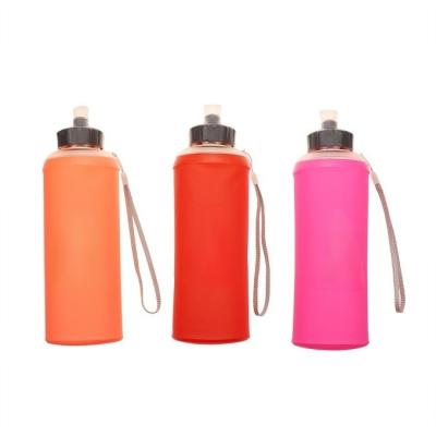 Cina Portatile molle della bottiglia di acqua della boccetta di compressione di sport del ODM dell'OEM pieghevole in vendita