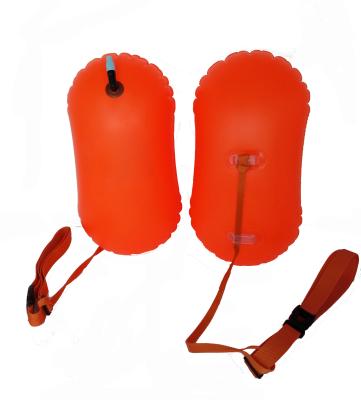 China Saco inflável nadador do PE de Tow Floating With da boia do Triathlon feito sob encomenda à venda