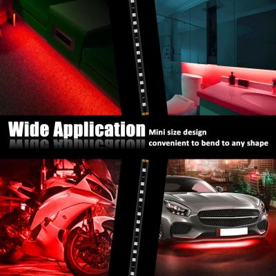 China 6Pcs Car Underglow digital strip light Multi Color DIY Sound Active Function Music Mode with APP Control Remote Control for sale