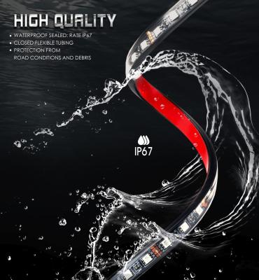 China 12V Car Underglow digital strip light Multi Color DIY Sound Active Function Music Mode with APP Control Remote Control for sale