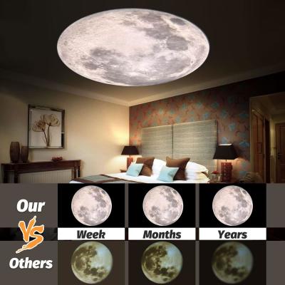 China USB Charging Moon Lamp with 3 Lighting Color  Angle Bendable Brightness Adjustable Moon Atmosphere Projector night light for sale