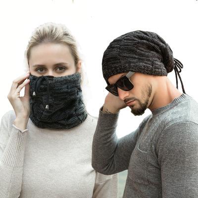 China Multifunctional Waterproof Windproof Ski Knitting 2021 Winter Hats Korean Fleece Striped Winter Knit Hats For Women Men for sale