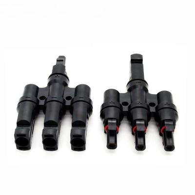 China Anti - Aging MC4 Multi Branch Connector , Solar Panel T Branch Connector for sale
