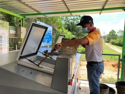 Cina trinciatrice elettrica della composta della macchina di compostaggio dei rifiuti alimentari della casa di 500kg 100kg/D in vendita