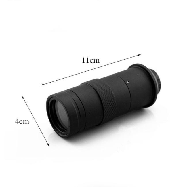 100X Zoom C/CS Mount Lens Glass Magnification Eyepiece For VGA HDMI USB CCD CMOS Industry Video Microscope Camera