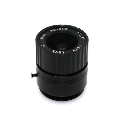 Cina 1/1.8 lente 8mm del CCTV del supporto del CS del sensore 43 gradi per le macchine fotografiche del IP AHD HDCVI SDI di HD in vendita