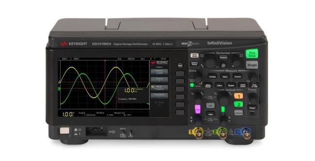 Edux1052A Oscilloscope: 50 MHz, 2 Analog Channels