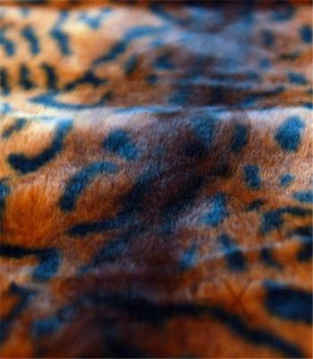 China Rex rabbit faux fur with leopard prining for sale