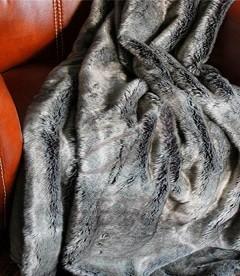 China Rabbit/cony hair faux fur throw for sale