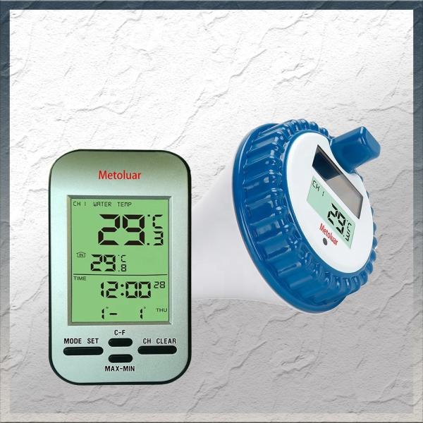 Quality Waterproof Solar Swimming Pool Thermometer For Indoor And Outdoor Weighing 0.5KG for sale