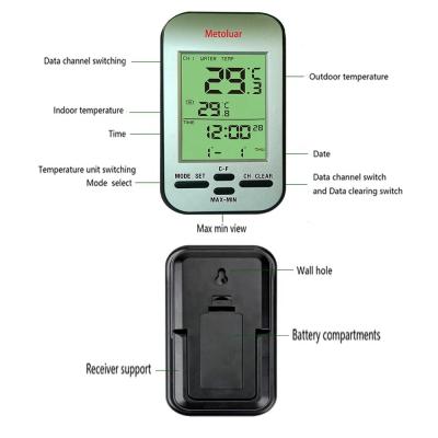China Supply Voltage Wireless Digital Water Thermometer For Swimming Pool Temperature 7-15v for sale