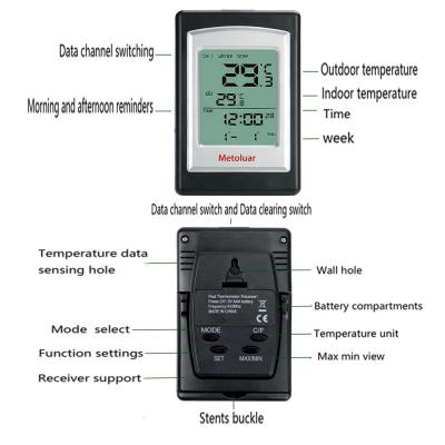 Cina 7-15v Smart Digital Indoor e Outdoor Solar Wireless Water Thermometer con personalizzazione in vendita