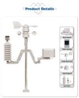 China OEM Support High Precision Outdoor Temperature Sensor With Wireless Weather Station for sale