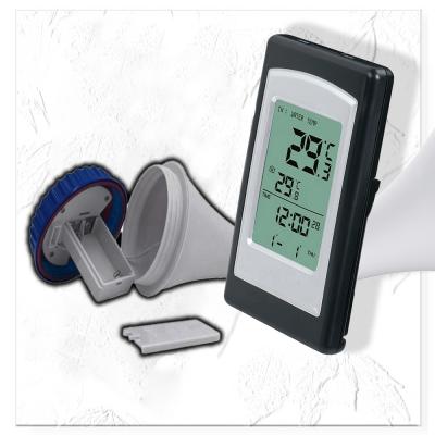 China Black And Silver Solar Floating Water Thermometer For Home Bathtub Temperature Reading for sale