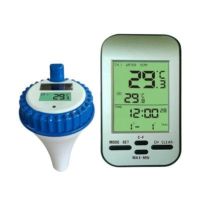 China Portable Solar Pool Thermometer With Data Logger Outdoor Temperature Range -40 To 60 °C for sale