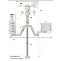 China Outdoor Wireless Multi-Function Weather Station Transmitter With Temperature And Humidity for sale