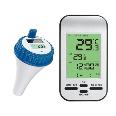 China Wireless Swimming Pool Solar Water Temperature Measurement Thermometer 0.5KG 66*120*22mm for sale