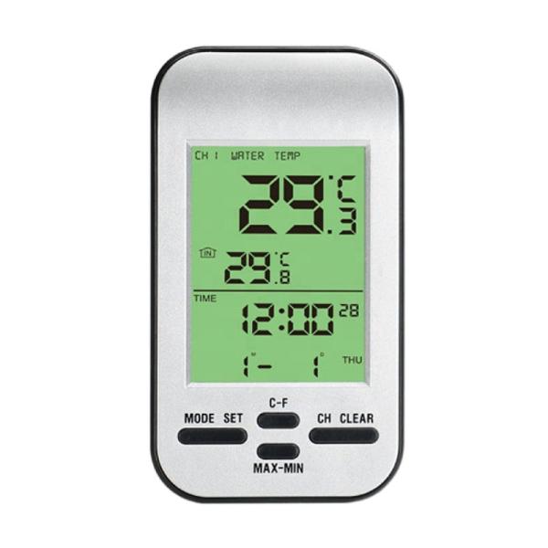 Quality Outdoor Swimming Pool Spa Fish Pond Wireless Water Thermometer Accurate Digital for sale