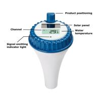 China Wireless Solar Pool Thermometer Accurate Temperature Display For Outdoor Pools for sale