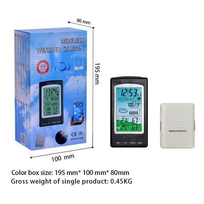 China Outdoor Sensor Color Weather Station With Barometer And Indoor Thermo-Hygrometer for sale