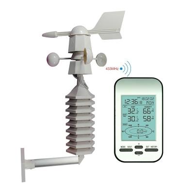 China Wireless Outdoor Smart Weather Station Windrichtung Windgeschwindigkeit Temperatur und Luftfeuchtigkeit zu verkaufen