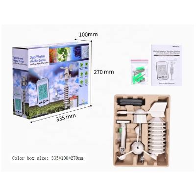 China Wireless Outdoor Smart Weather Station Windrichtung Windgeschwindigkeit Temperatur und Luftfeuchtigkeit zu verkaufen