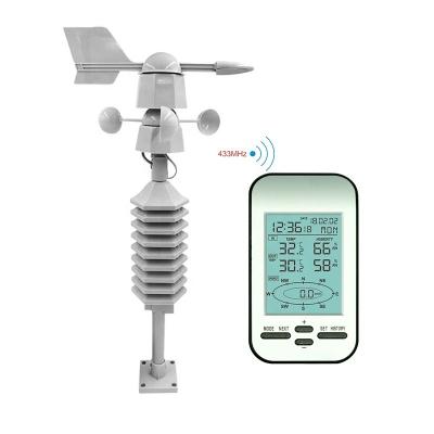 Cina Stazione meteorologica wireless per il monitoraggio della temperatura, umidità, velocità e direzione del vento in vendita