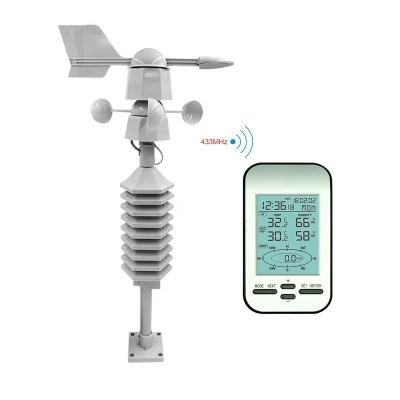 China Compact automatisch weerstation met LCD-scherm en 433MHZ transmissiefrequentie Te koop