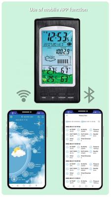 China Draadloos weerstation binnen en buiten met precieze temperatuur- en vochtigheidsmeter Te koop