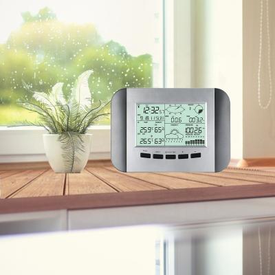 China Wireless Indoor And Outdoor Thermometer With Solar Sensor Temperature Accuracy ±1.0°C for sale