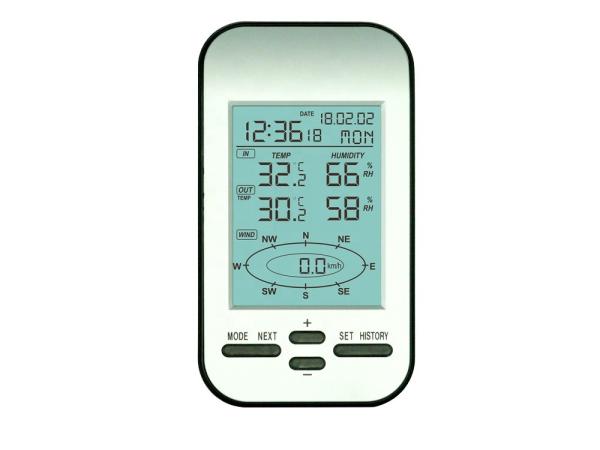 Stazione meteorologica wireless esterna Sensore di temperatura, umidità, direzione del vento e velocità