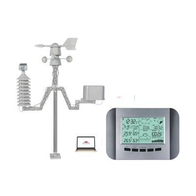 China Solar Weather Station With Rain Wind Direction And Thermometer Customized Support for sale