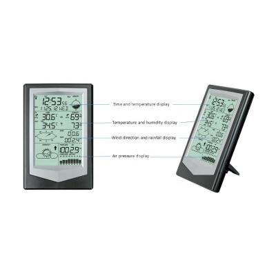 China 6 In 1 Solar Weather Station Displays Rainfall And Wind Speed With Wireless Connectivity for sale
