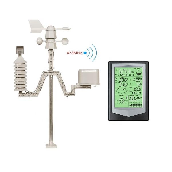 Quality 20% To 90% Humidity Range Solar Weather Station With Temperature And Rainfall for sale