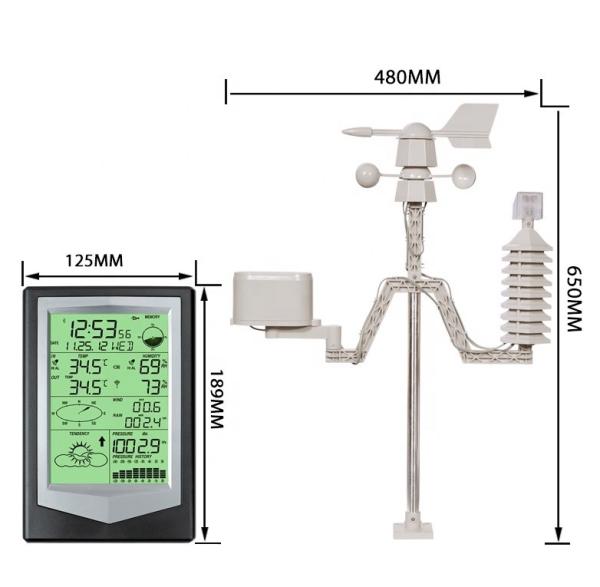 Quality Multifunctional Automatic Weather Station With Wind Direction Temperature And for sale