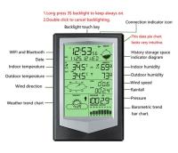 China Multifunctional Automatic Weather Station With Wind Direction Temperature And Humidity Display for sale