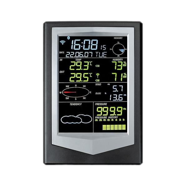 Quality Digital Color Screen Wireless Weather Station Indoor Temperature Humidity Wind for sale