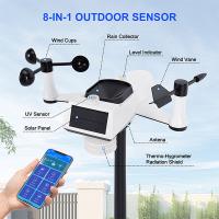 China Wireless Solar Powered Weather Station With Outdoor Sensor for sale