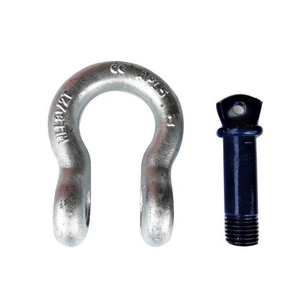 Quality Custom Lifting Lyre Shackles Galvanized Forged Anchor Shackle by OEM Steel Forgings for sale