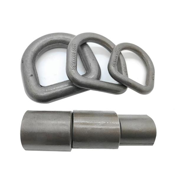 Quality Carbon Steel Heavy Duty Trailer Weld On D Ring Forging Process and Surface Treatment for sale