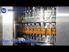 PET Bottle Beer Filling Machine 18000BPH Stainless Steel PLC Control