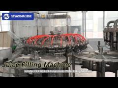 PLC Control Juice Filling Machine 1500BPH Plastic Bottle Gravity Filling