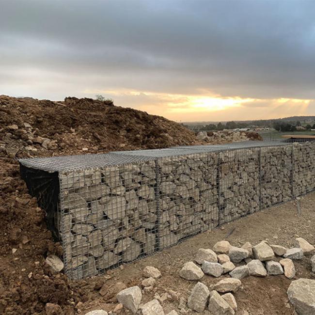 Hot Dipped Galvanized 4mm Welded Wire Mesh Gabion Box for Retaining Wall