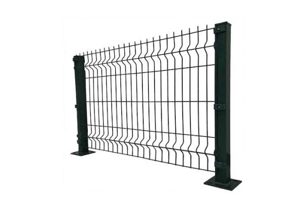 Quality Rectangle Post Iron Frame 1200mm V Mesh Security Fencing for sale