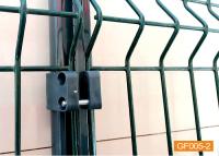China Pregalvanized Wire V Mesh Security Fencing with Dovetail Post 50x50mm Mesh 2.5mm Wire for sale