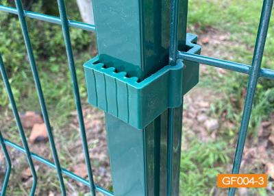 China Rectangle Post PE Coating 50*200mm Wire Mesh Security Fence for sale